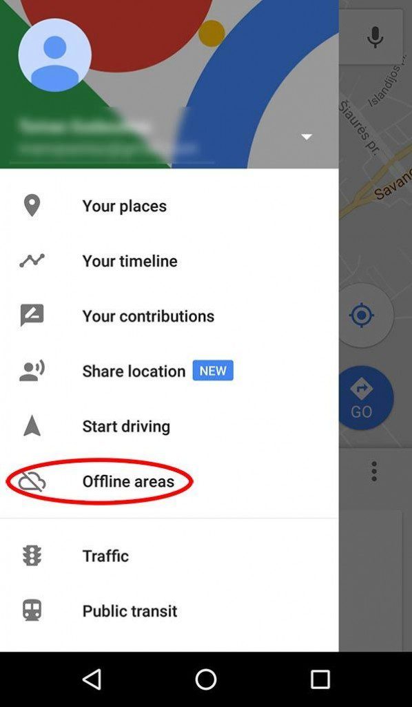 Kaip naudotis Google Maps navigacija telefone be interneto ryšio