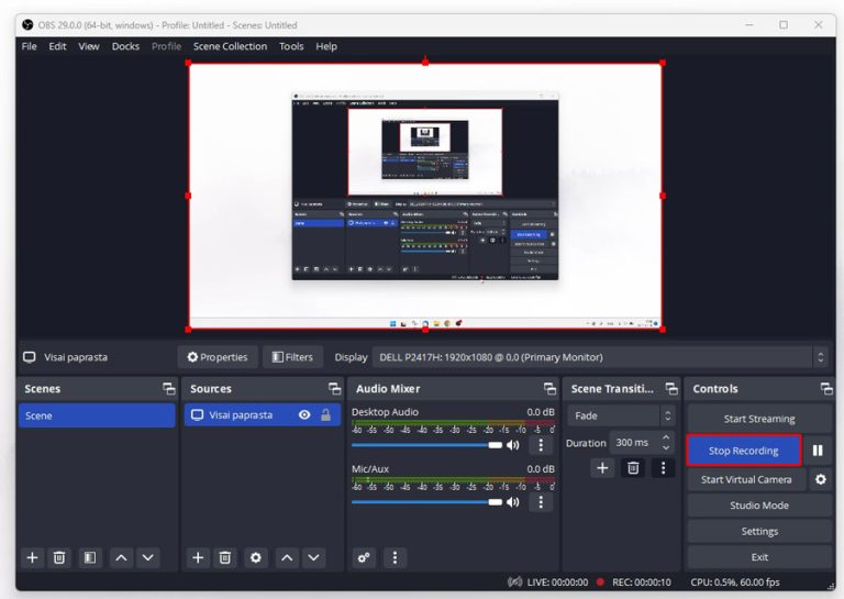Kaip nufilmuoti kompiuterio ekraną - paprastai ir kokybiškai
